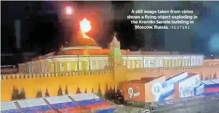 Russia accuses US of orchestrat­ing Kremlin drone attack - PressReader