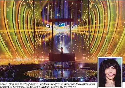 7TH EUROVISION WIN FOR SWEDEN - PressReader