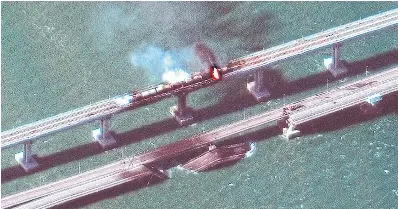 Bridge to Crimea damaged - PressReader