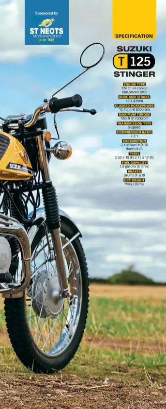 SUZUKI T125 STINGER - PressReader
