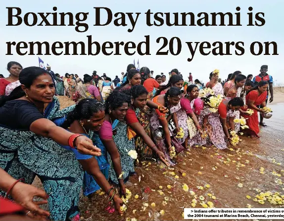 Boxing Day tsunami is remembered 20 years on - PressReader