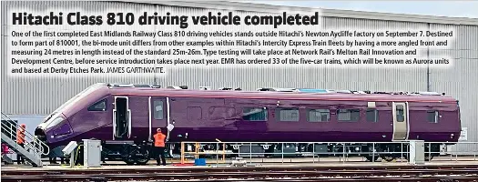 Hitachi Class 810 driving vehicle completed - PressReader