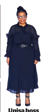 Unisa boss talks of breaking glass ceiling in academia - PressReader