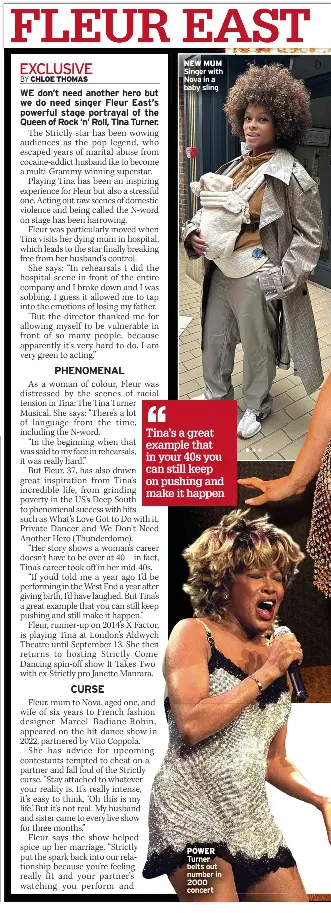 Playing Tina Turner has had me in tears but inspired me too - PressReader