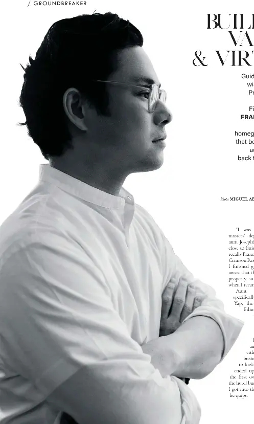 Francis Gotianun redefines Filipino hospitalit­y through sustainabl­e ...