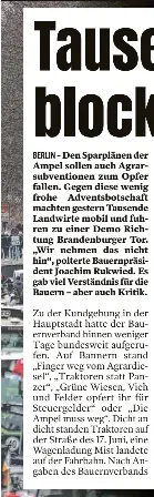 Tausende Trecker blockieren Berlin - PressReader