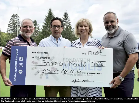 Montant record de 70 000 $ amassé pour la mobilité - PressReader