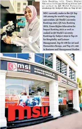 UNLOCK YOUR POTENTIAL IN BIOMEDICAL SCIENCE AT MANAGEMENT AND SCIENCE UNIVERSITY WITH YOUR ...