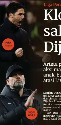 Klopp enggan salahkan Van Dijk, Alisson - PressReader