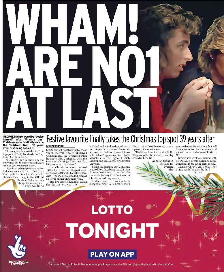 Wham! are No1 at last - PressReader