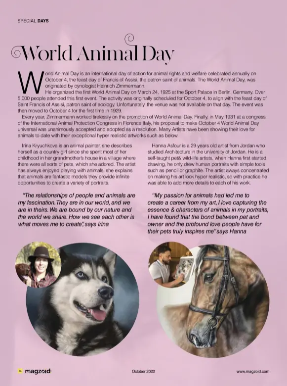 World Animal Day - PressReader