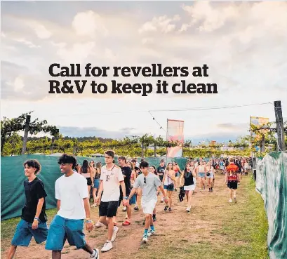 Call for revellers at R&V to keep it clean - PressReader