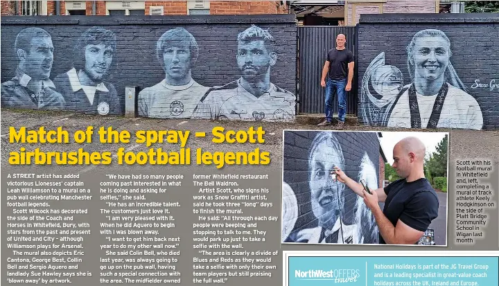 Match of the spray – Scott airbrushes football legends - PressReader