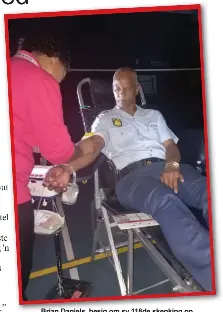 Brian Daniels skenk 118de eenheid bloed - PressReader