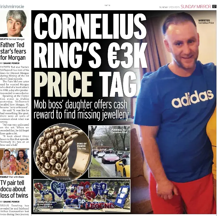 CORNELIUS RING’S €3K PRICE TAG - PressReader