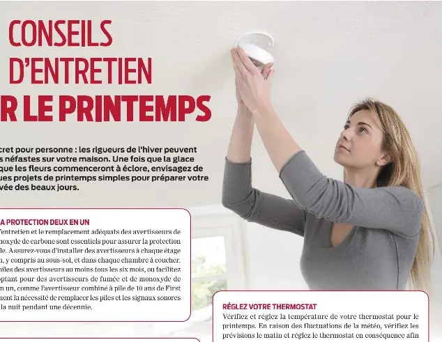 4 CONSEILS D’ENTRETIEN POUR LE PRINTEMPS - PressReader