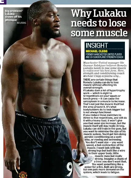 Why Lukaku needs to lose some muscle - PressReader