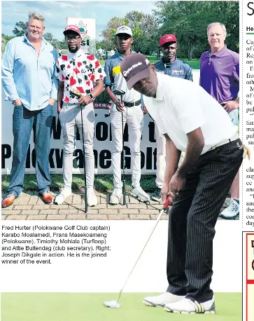 Caddies showcase great talent on golf course - PressReader