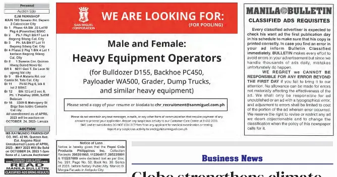 Globe strengthen­s climate resilient connectivi­ty - PressReader