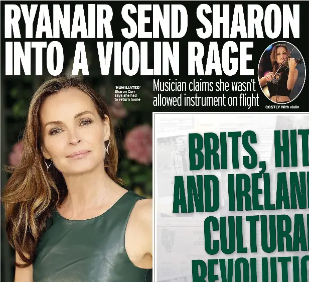 RYANAIR SEND SHARON INTO A VIOLIN RAGE - PressReader