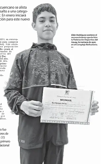 Elián Rodríguez: “Ha sido una de las mejores temporadas” - PressReader