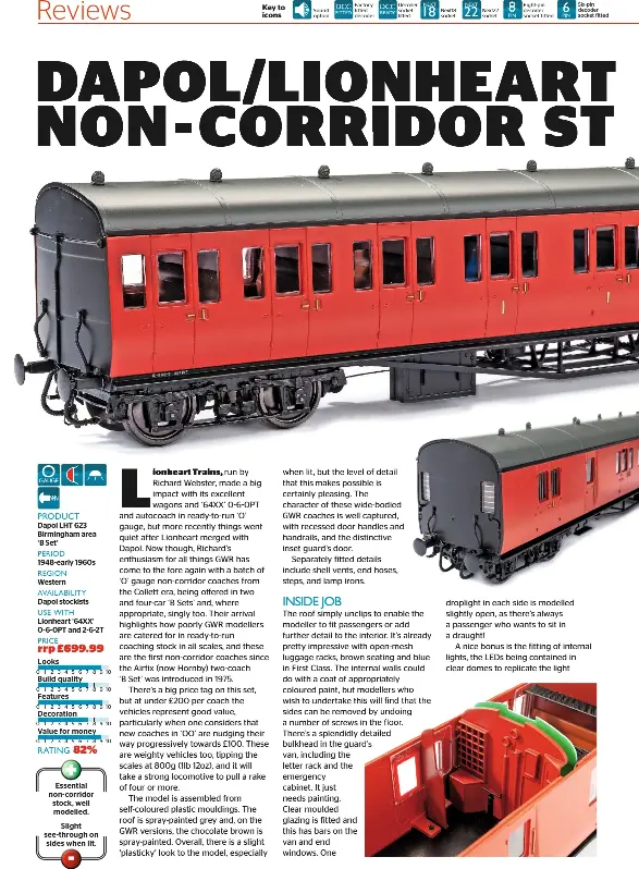 DAPOL/LIONHEART GWR COLLETT NON - CORRIDOR STOCK - PressReader