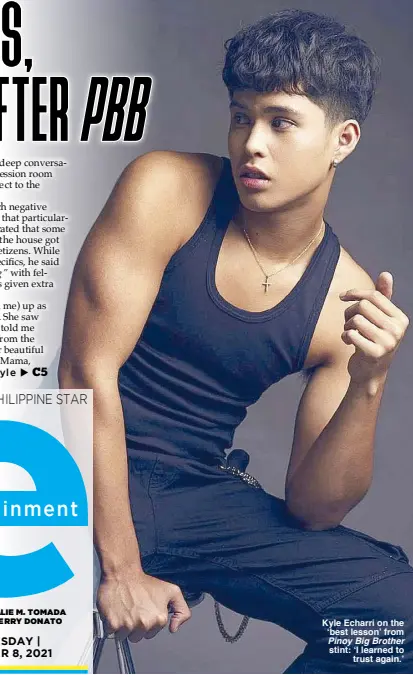 KYLE ECHARRI: NO REGRETS, JUST LESSONS LEARNED AFTER PBB - PressReader