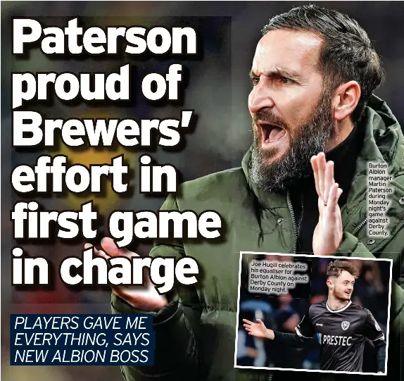 Paterson proud of Brewers’ effort in first game in charge - PressReader