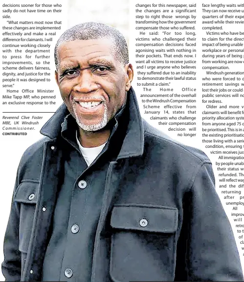 Greater, faster compensati­on for Windrush victims - PressReader