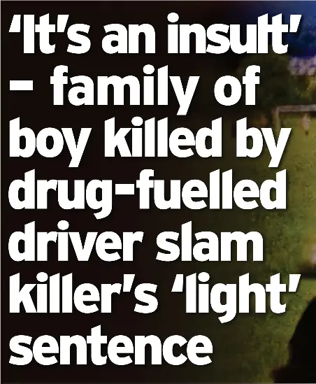 ‘It’s an insult’ – family of boy killed by drug-fuelled driver slam ...