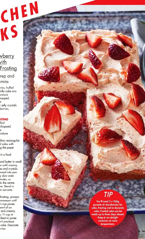 Fresh Strawberry Cake with Strawberry Frosting - PressReader