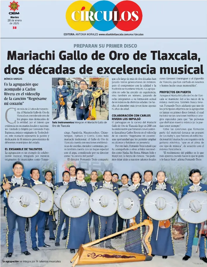 Mariachi Gallo de Oro de Tlaxcala, dos décadas de excelencia musical ...