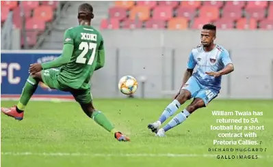 Twala hopes to help Callies earn promotion in brief spell - PressReader