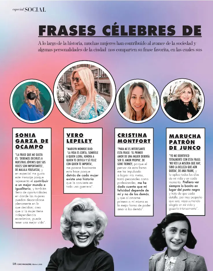FRASES CÉLEBRES DE MUJERES ILUSTRES - PressReader