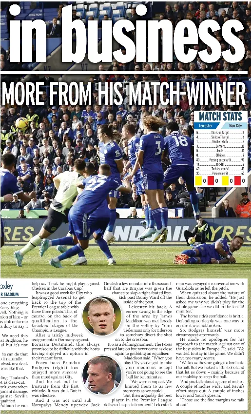 MORE FROM HIS MATCH-WINNER - PressReader