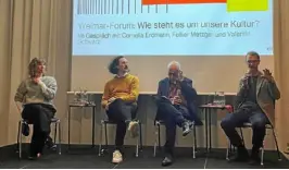 Weimar-Forum: Flohmarkt im Schloss oder Kultur auf Rezept? - PressReader