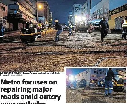Metro focuses on repairing major roads amid outcry over potholes - PressReader