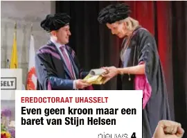 Even geen kroon maar een baret van Stijn Helsen - PressReader