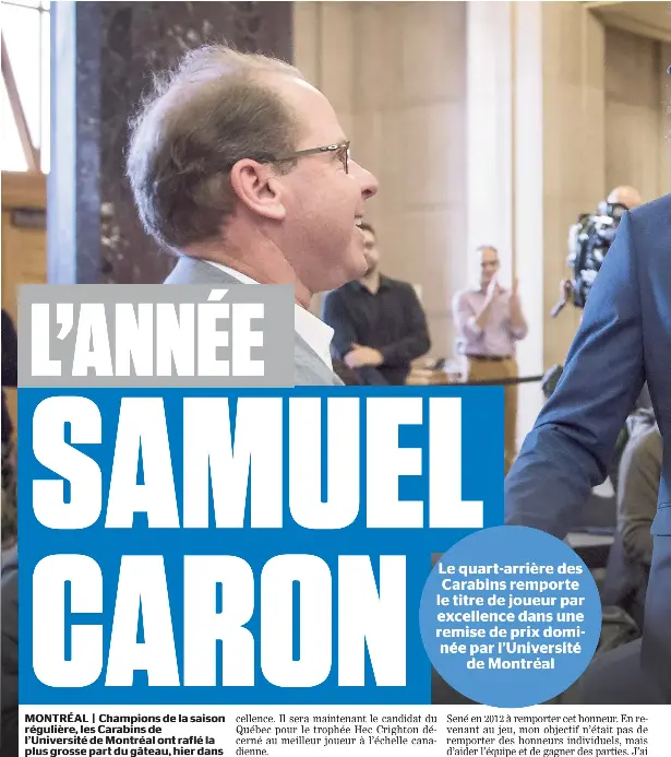 L’ANNÉE SAMUEL CARON - PressReader