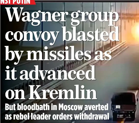 MISSILE ATTACK AS CONVOY HEADED TO KREMLIN - PressReader