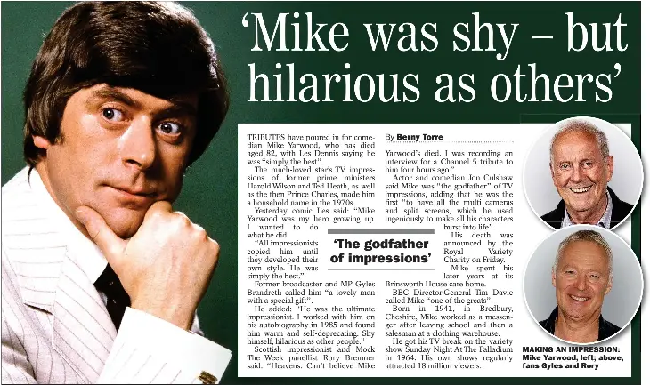 ‘Mike was shy – but hilarious as others’ - PressReader