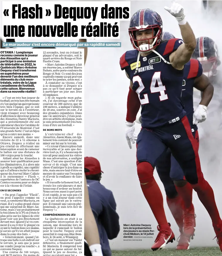 « Flash » Dequoy dans une nouvelle réalité - PressReader