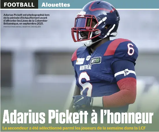 Adarius Pickett à l’honneur - PressReader