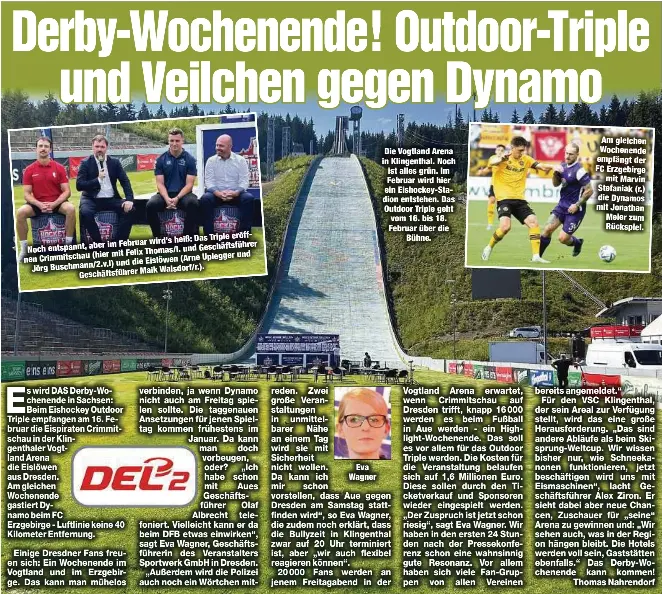Derby-Wochenende! Outdoor-Triple und Veilchen gegen Dynamo - PressReader