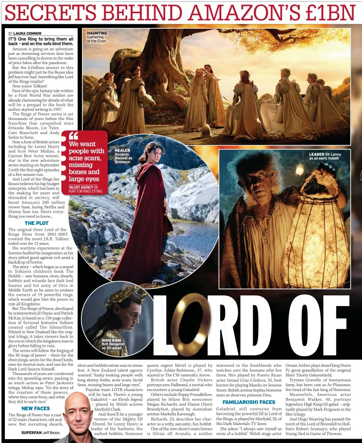 SECRETS BEHIND AMAZON’S £1BN L RD OF LORD OF THE RINGS TV PREQUEL ...