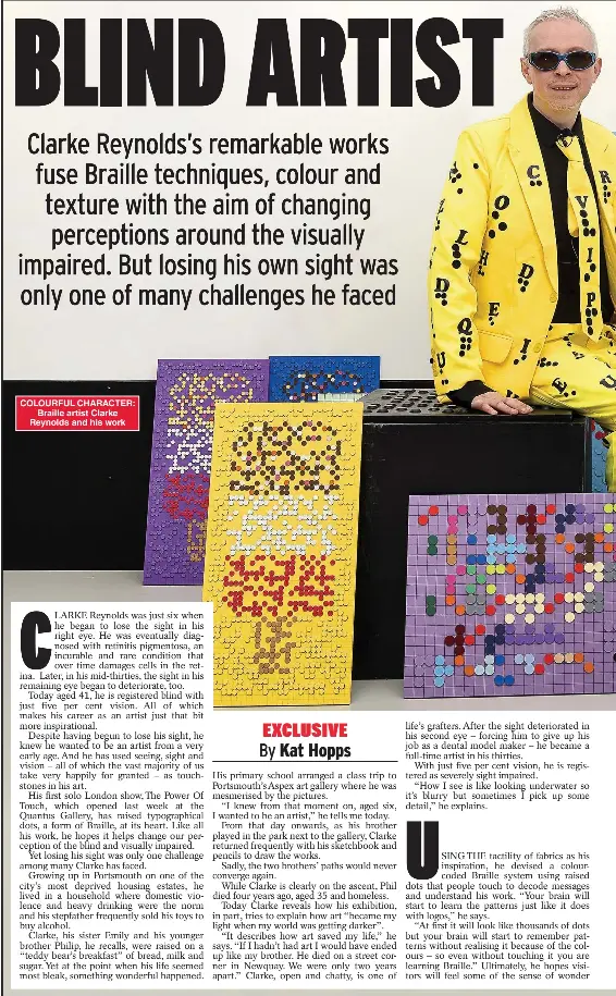 BLIND ARTIST WHO SAW THE LIGHT - PressReader