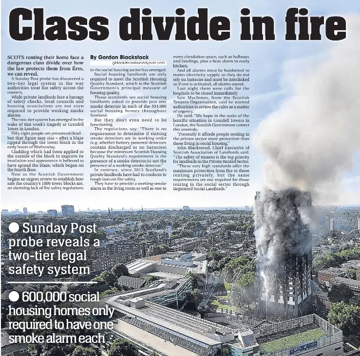 SCOTLAND’S FIRE SAFETY CLASS DIVIDE - PressReader