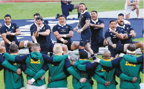 All Blacks accept S. Africa apology over haka - PressReader