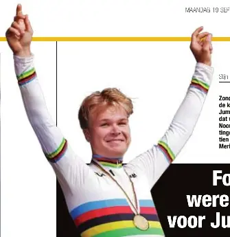 Foss is eerste wereldkamp­ioen voor Jumbo-Visma - PressReader