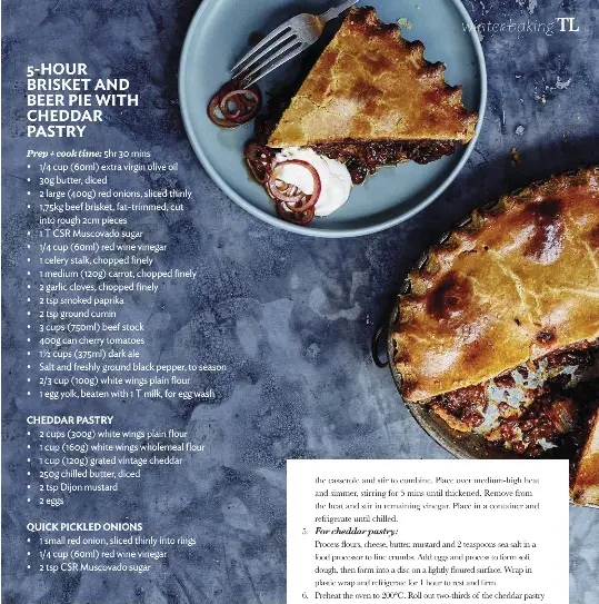 5-HOUR BRISKET AND BEER PIE WITH CHEDDAR PASTRY - PressReader